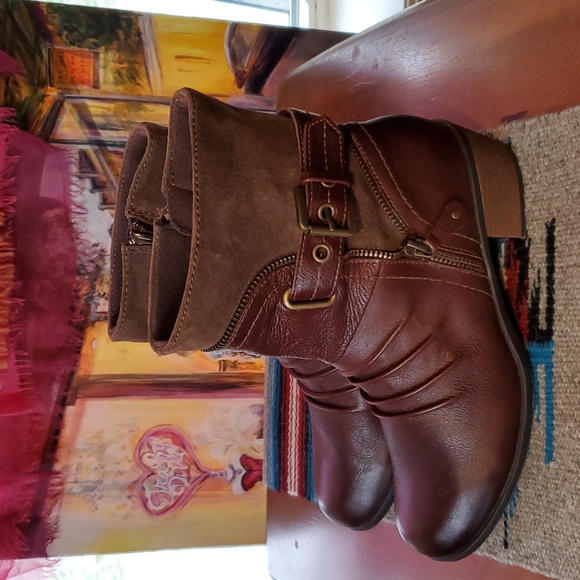Earth Origins | Shoes | Earth Origins Dolly Brown Leather Boots W ...